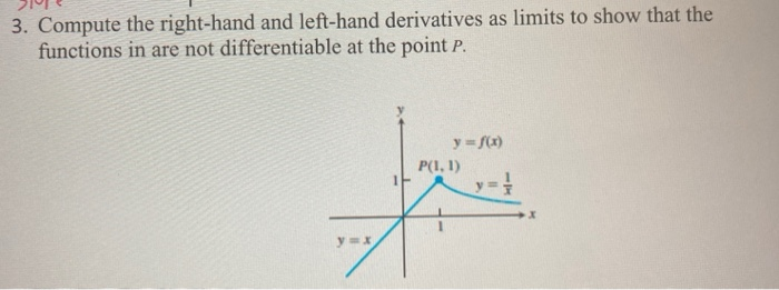 Solved 3. Compute the right-hand and left-hand derivatives | Chegg.com