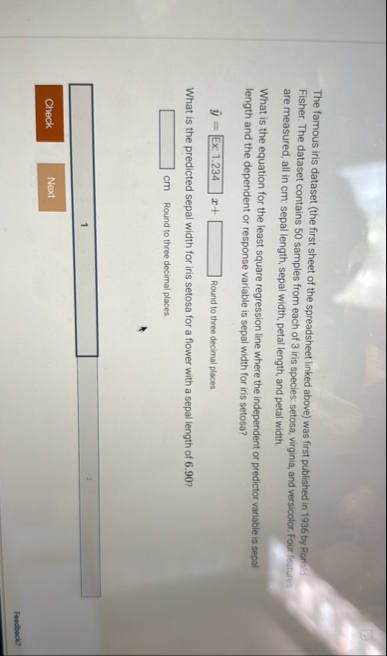 Solved The famous iris dataset (the first sheet of the | Chegg.com