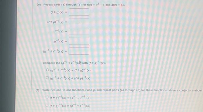 Solved Consider The Functions F X 9x And G X X 5 A Find