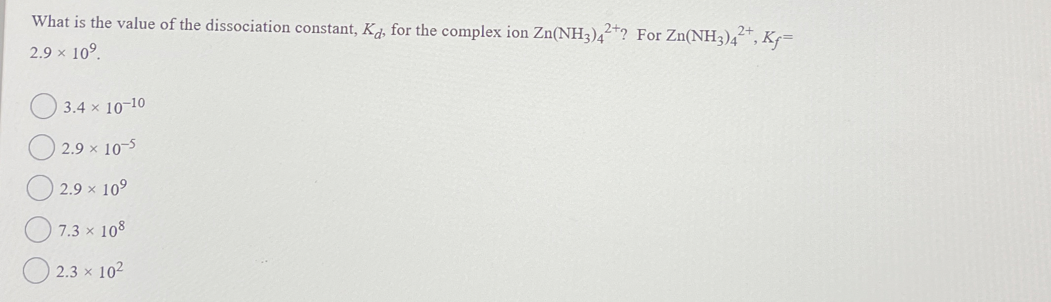 Solved What is the value of the dissociation constant, Kd, | Chegg.com