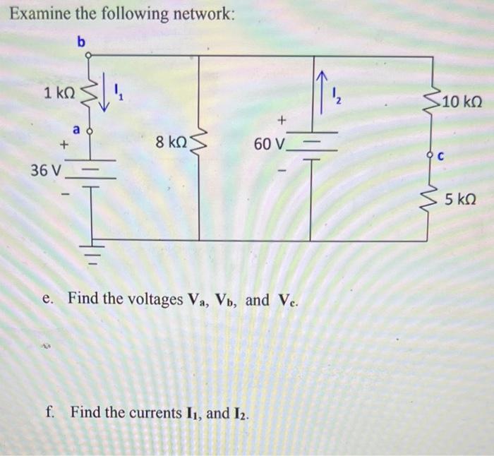 Solved Examine the network shown: a. Find the currents IS | Chegg.com