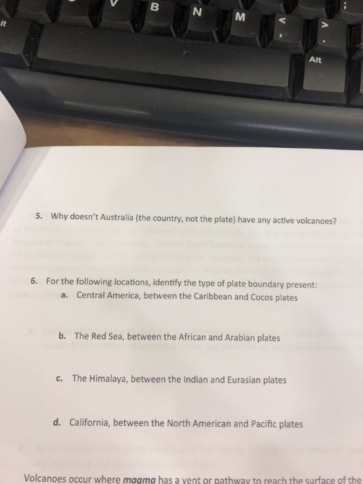 Solved Where two plates meet is a plate boundary. Plate | Chegg.com