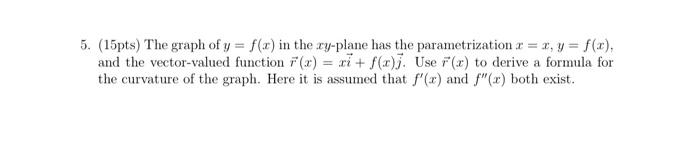 Solved (15pts) The graph of y=f(x) in the xy-plane has the | Chegg.com