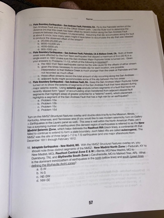 Google Earth - Open the 2 Exploring Geology Using | Chegg.com