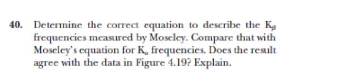 Solved 0 Determine The Correct Equation To Describe The Kμ