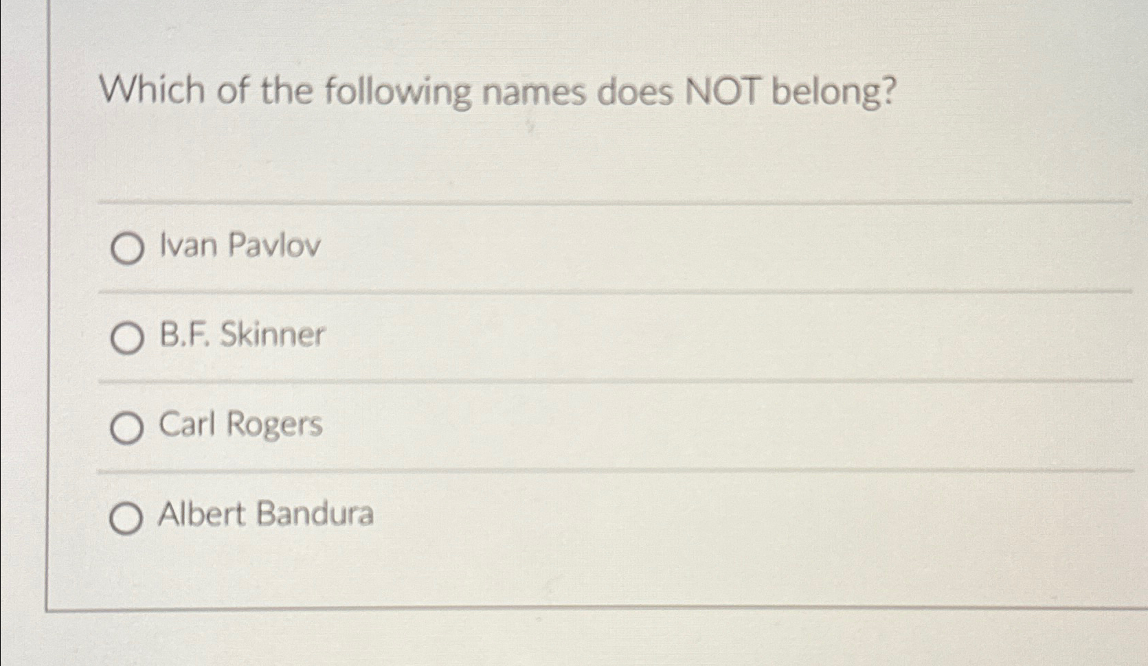 Solved Which of the following names does NOT belong?Ivan | Chegg.com