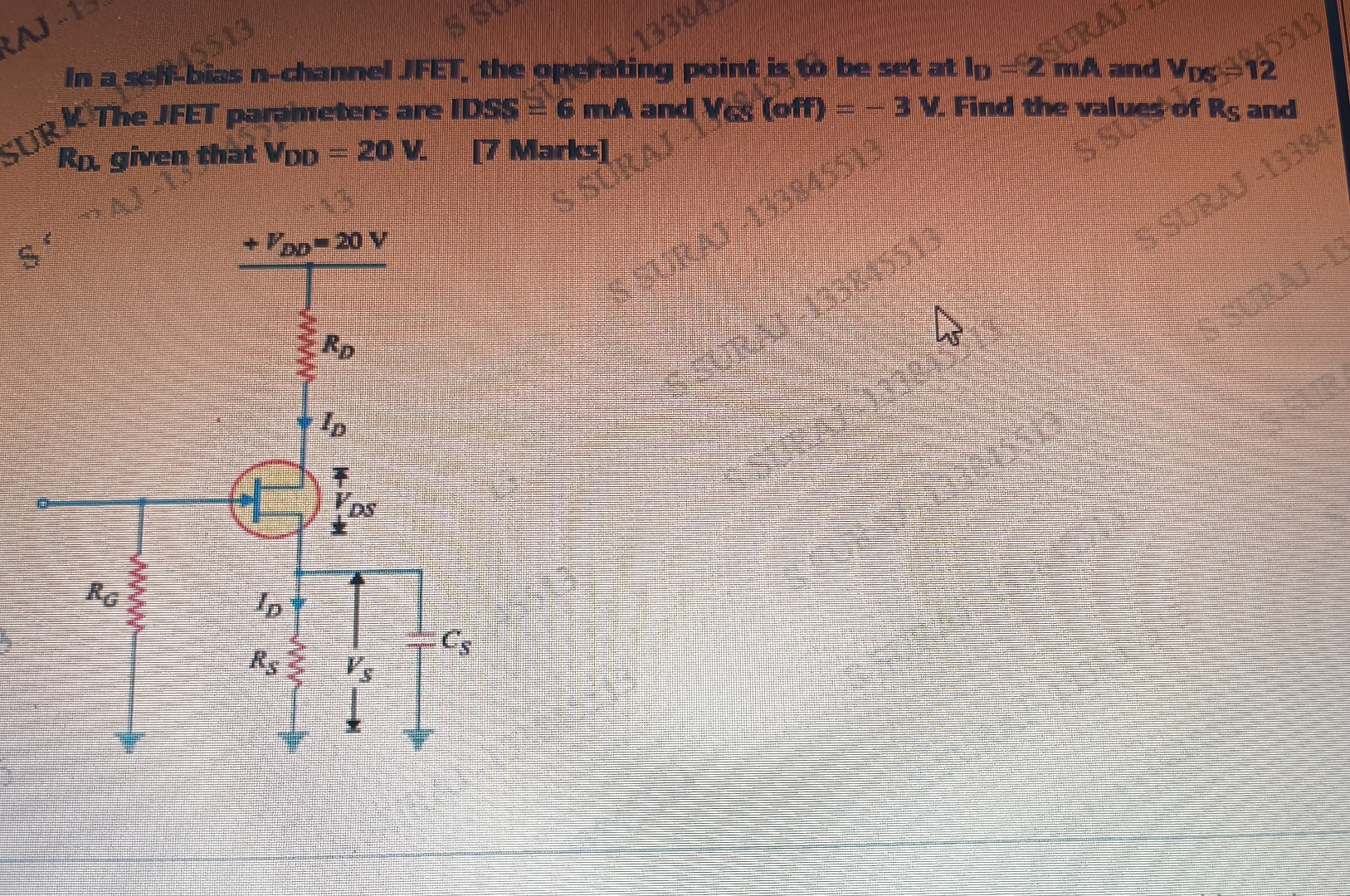 Solved In a sylifbias n-channel IFET, the operating point is | Chegg.com