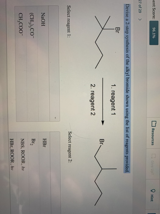Solved ment Score: 96.1% Resources o Give Up? Hint 27 of 29 | Chegg.com Solved ment Score: 96.1% Resources o Give Up? Hint 27 of 29 | Chegg.com