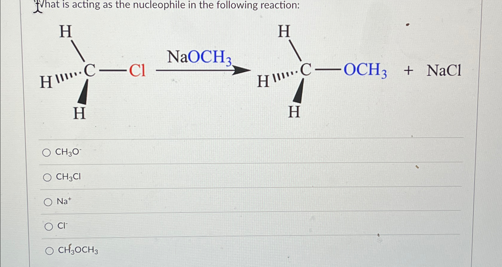 Solved that is acting as the nucleophile in the following | Chegg.com