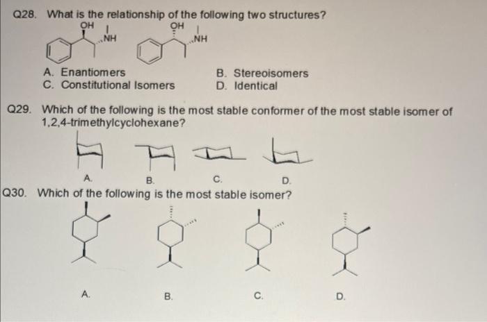 Solved Q28. What is the relationship of the following two | Chegg.com