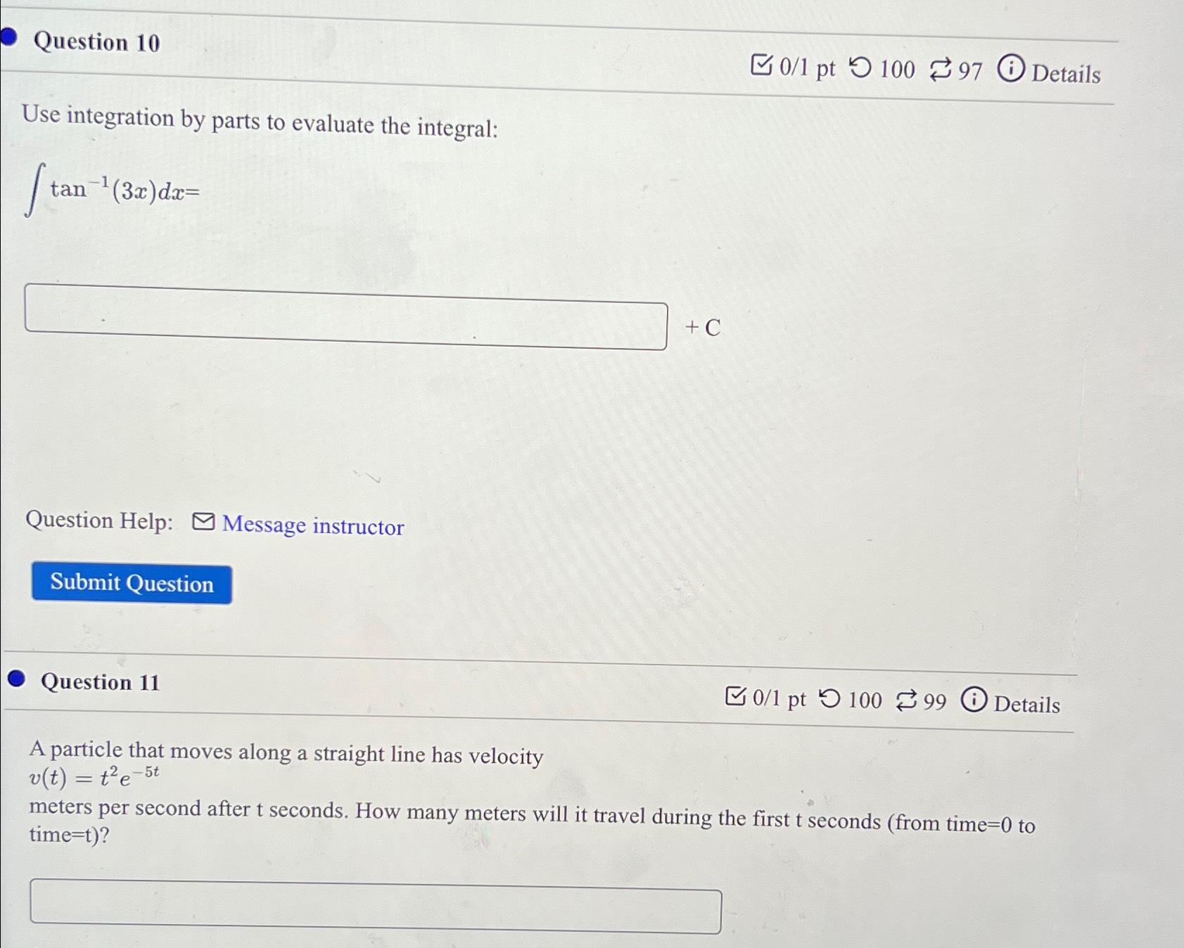 Solved A particle that moves along a straight line has | Chegg.com