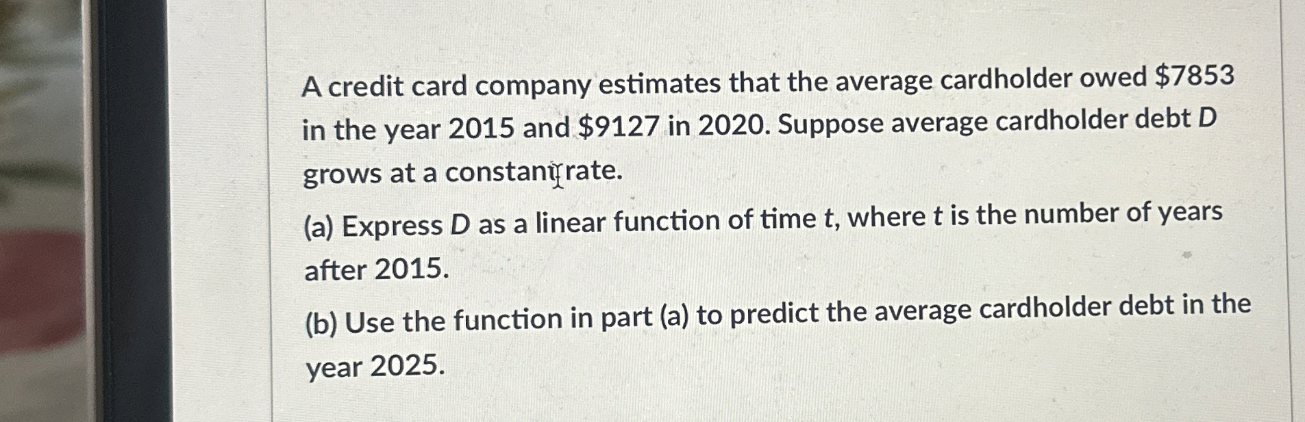 A credit card company estimates that the average | Chegg.com