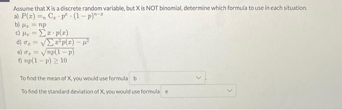 Solved Assume that X is a discrete random variable. If X is | Chegg.com