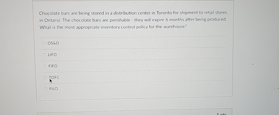 Solved Chocolate bars are being stored in a distribution | Chegg.com