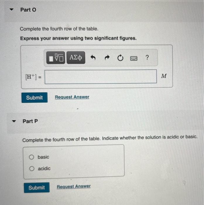 Solved Complete the following table by calculating the | Chegg.com