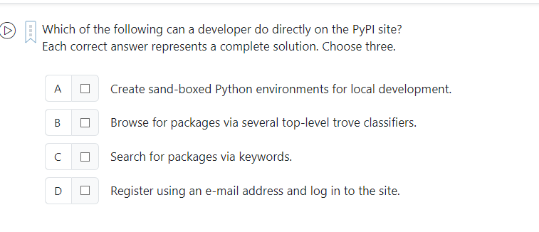 Solved Which of the following can a developer do directly on | Chegg.com