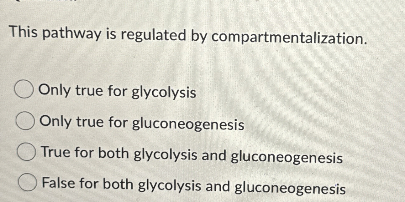 Solved This pathway is regulated by | Chegg.com