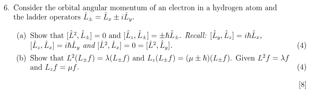Solved Consider the orbital angular momentum of an electron | Chegg.com