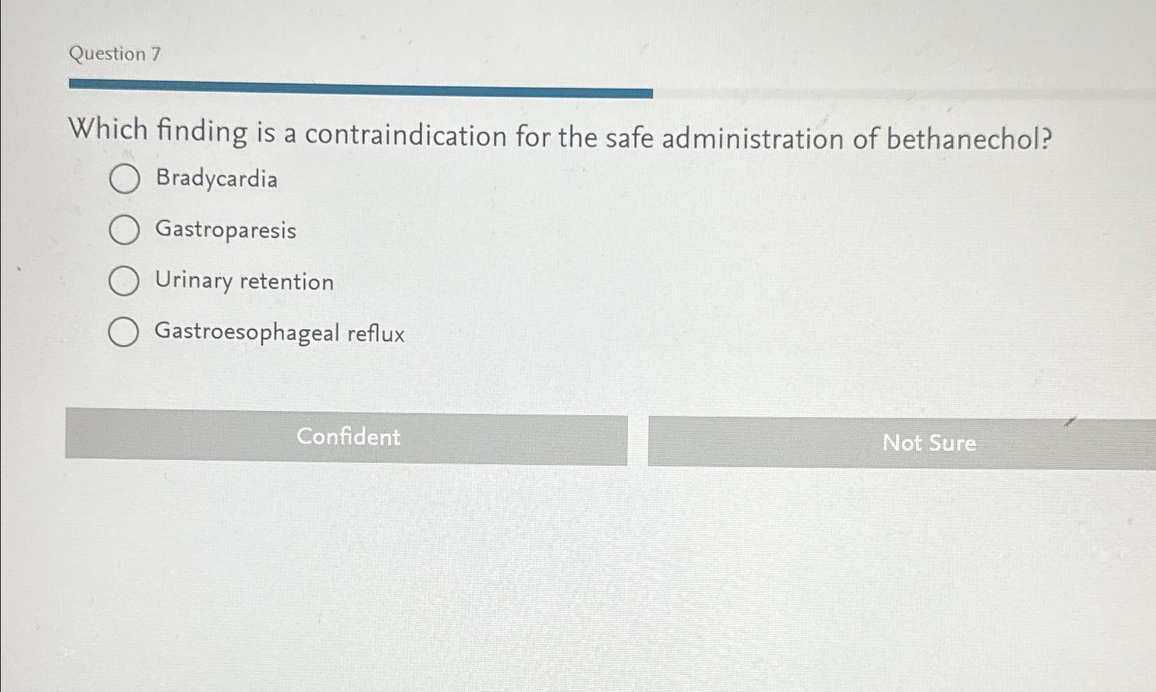 Solved Question 7Which finding is a contraindication for the | Chegg.com