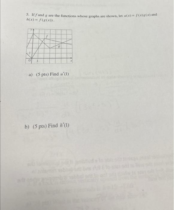 Solved 5. If f and g are the functions whose graphs are | Chegg.com