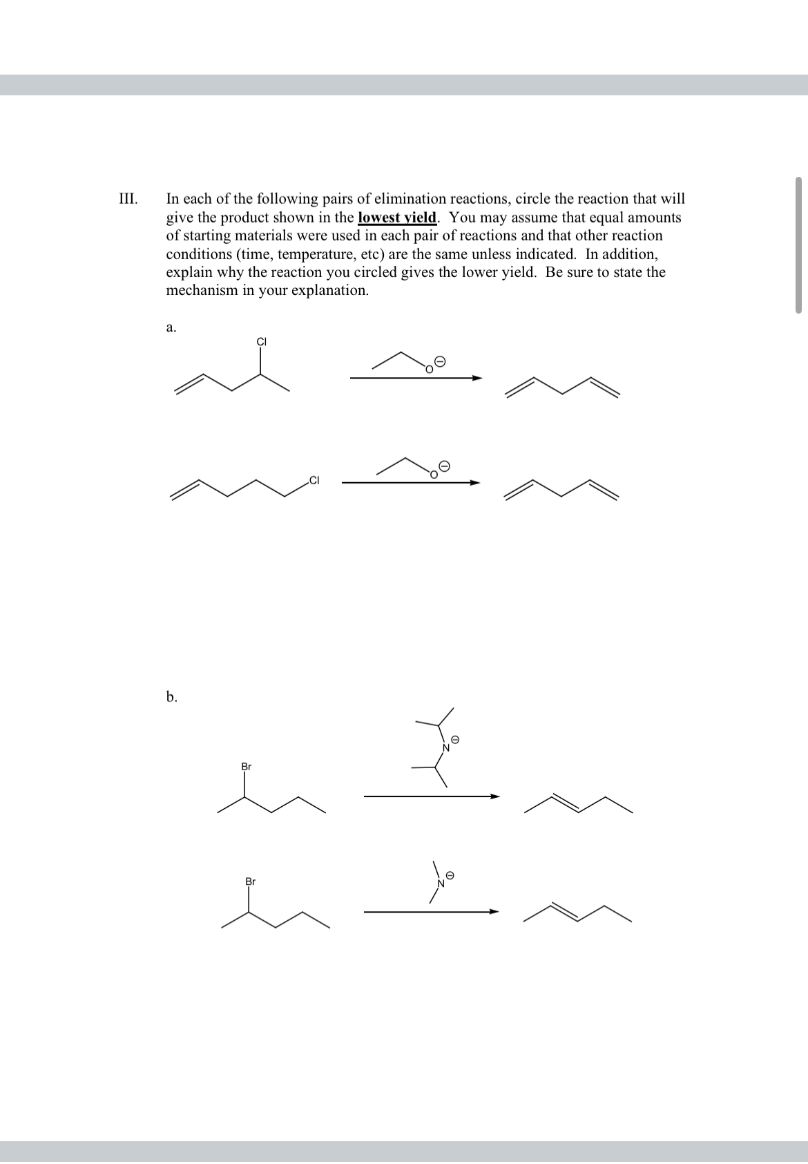 Solved How to solve III. In each of the following pairs of | Chegg.com