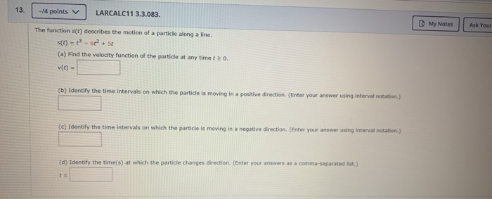 Solved 13. -14 points LARCALC11 3.3.083. My Notes Ask Your | Chegg.com Solved 13. -14 points LARCALC11 3.3.083. My Notes Ask Your | Chegg.com