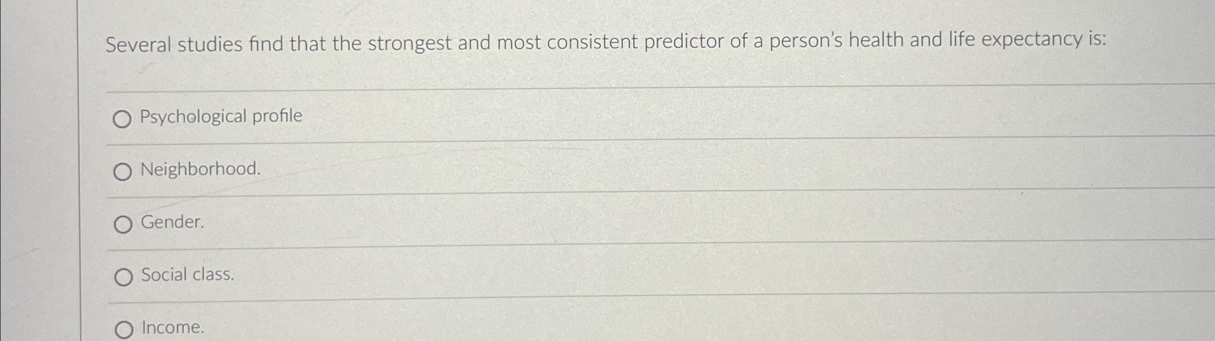 Solved Several studies find that the strongest and most | Chegg.com
