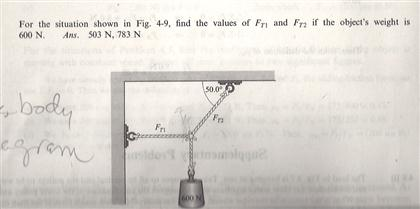 Solved for the situation, find the values of FT1 and FT2 if | Chegg.com