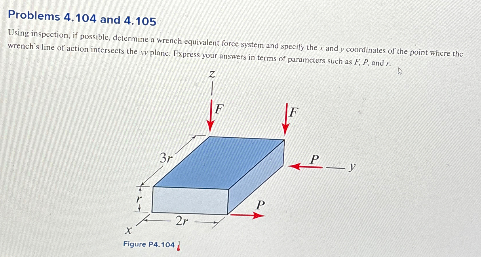 Solved Problems 4.104 ﻿and 4.105Using inspection, if | Chegg.com