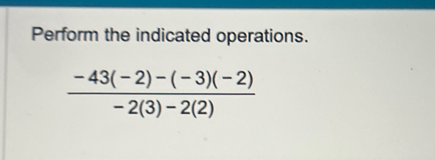 Solved Perform the indicated | Chegg.com