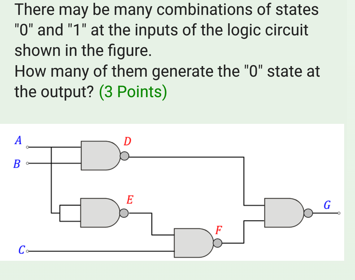 Solved There may be many combinations of states "0" ﻿and "1" | Chegg.com