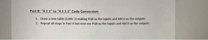 Solved Lab Procedure & Instructions: Part A :"4111W to "4 | Chegg.com