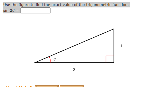 Solved Use the figure to find the exact value of each | Chegg.com