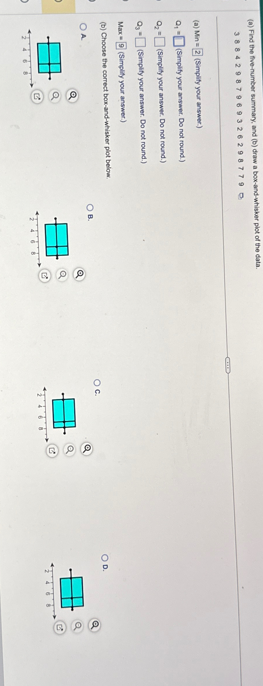 Solved (a) ﻿Find the five-number summary, and (b) ﻿draw a | Chegg.com