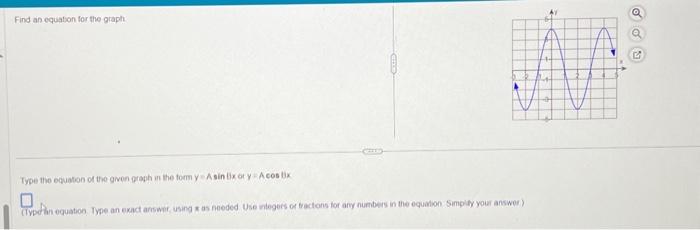 Solved Find an equation for the graph. Type the equation of | Chegg.com