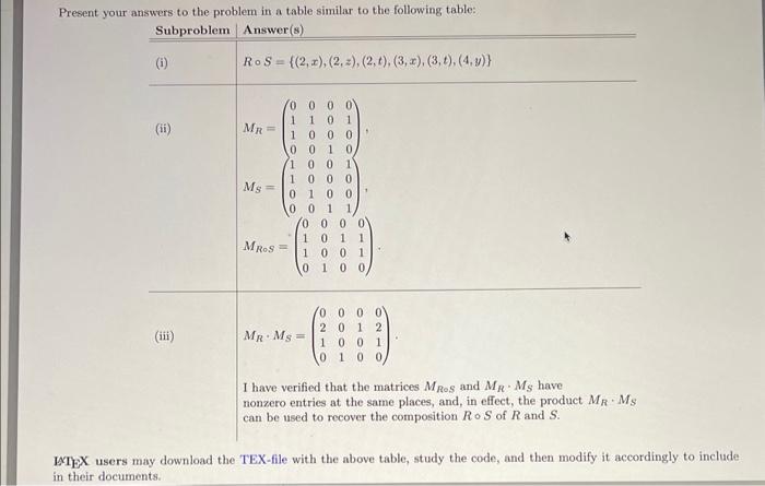 Solved 3. (Relations: Compositions). Let | Chegg.com