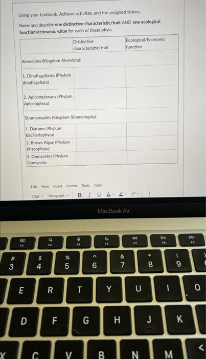 Solved Using your textbook. Achieve activties, and the | Chegg.com