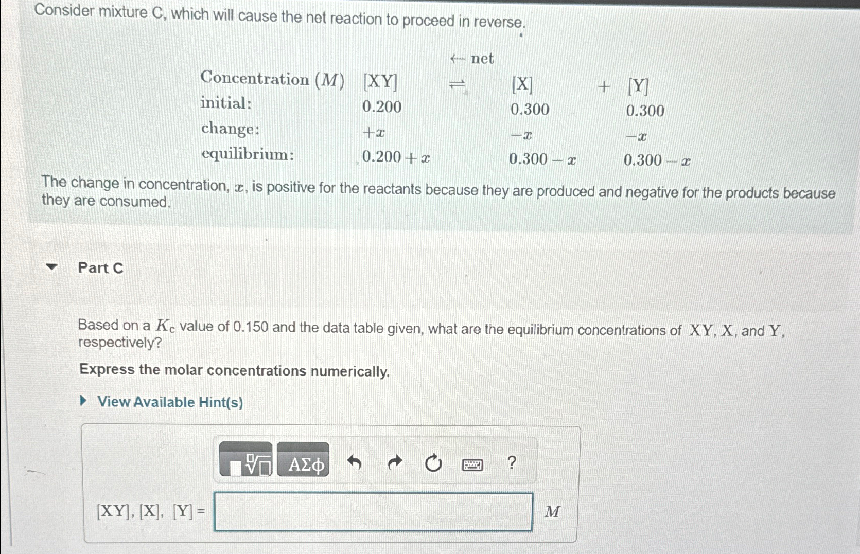 Solved Consider mixture C, ﻿which will cause the net | Chegg.com