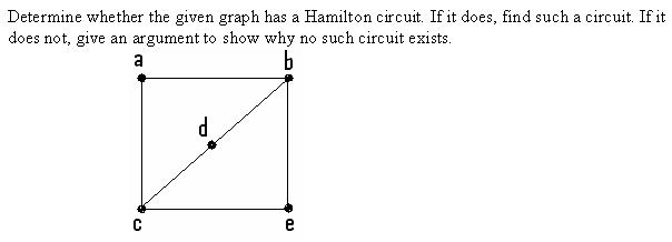 Solved Determine whether the given graph has a Hamilton | Chegg.com