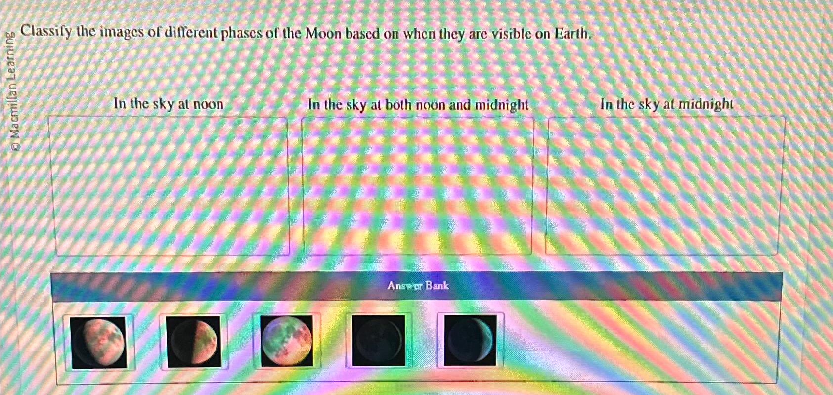 Solved Classify the images of different phases of the Moon | Chegg.com