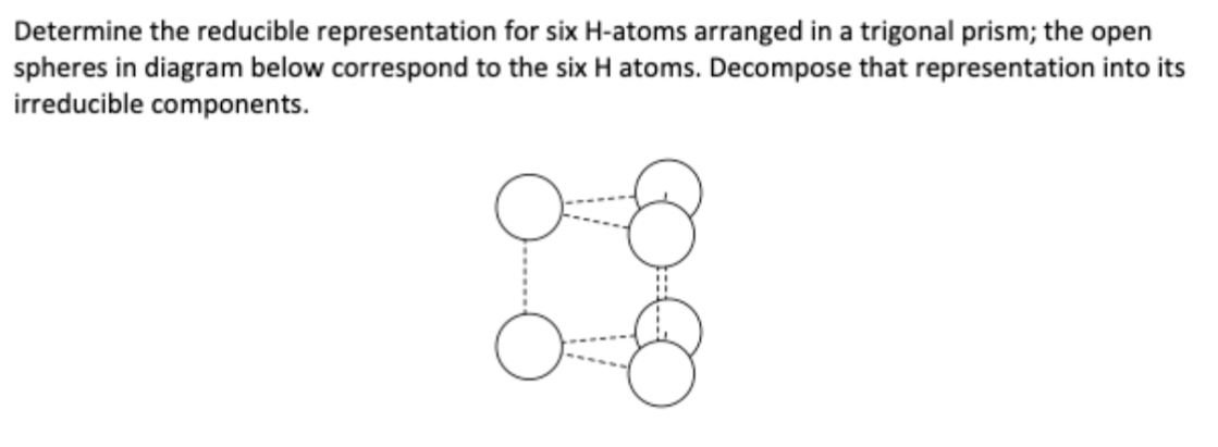 Solved Determine the reducible representation for six | Chegg.com