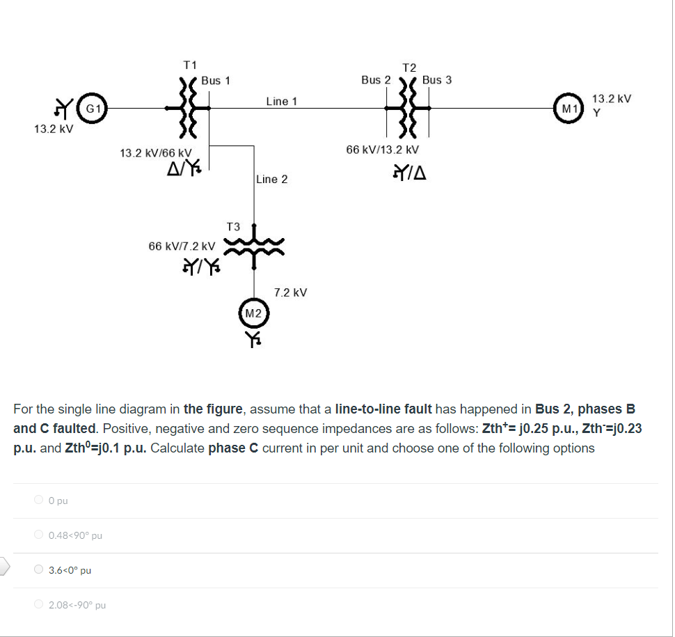 Solved For the single line diagram (representing 3-phase | Chegg.com