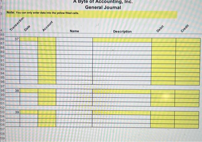 30 -31 T12: A Byte of Accounting, Inc. | Chegg.com