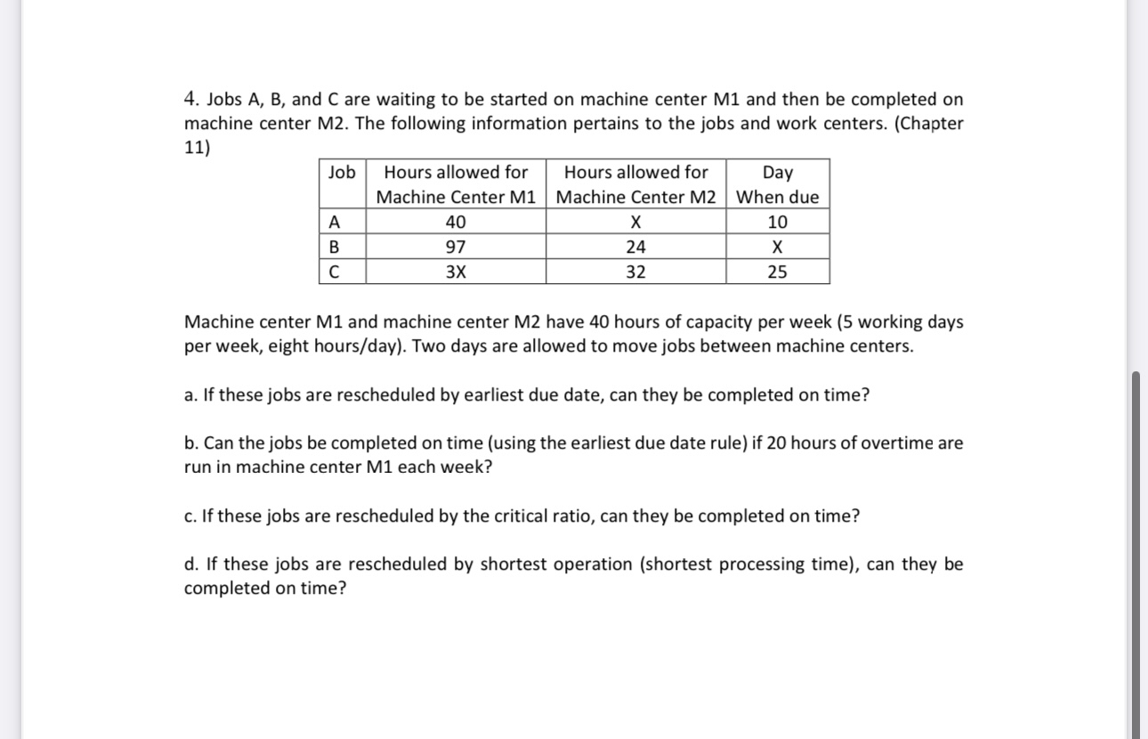 Solved please use X=39 ﻿and show work and formulas on excel | Chegg.com