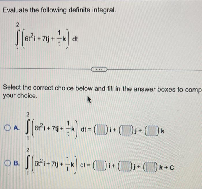 Solved Evaluate the following definite integral. | Chegg.com
