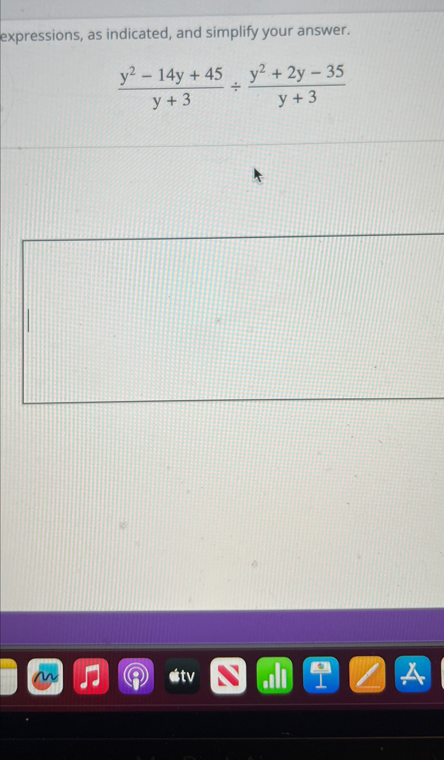 Solved expressions, as indicated, and simplify your | Chegg.com