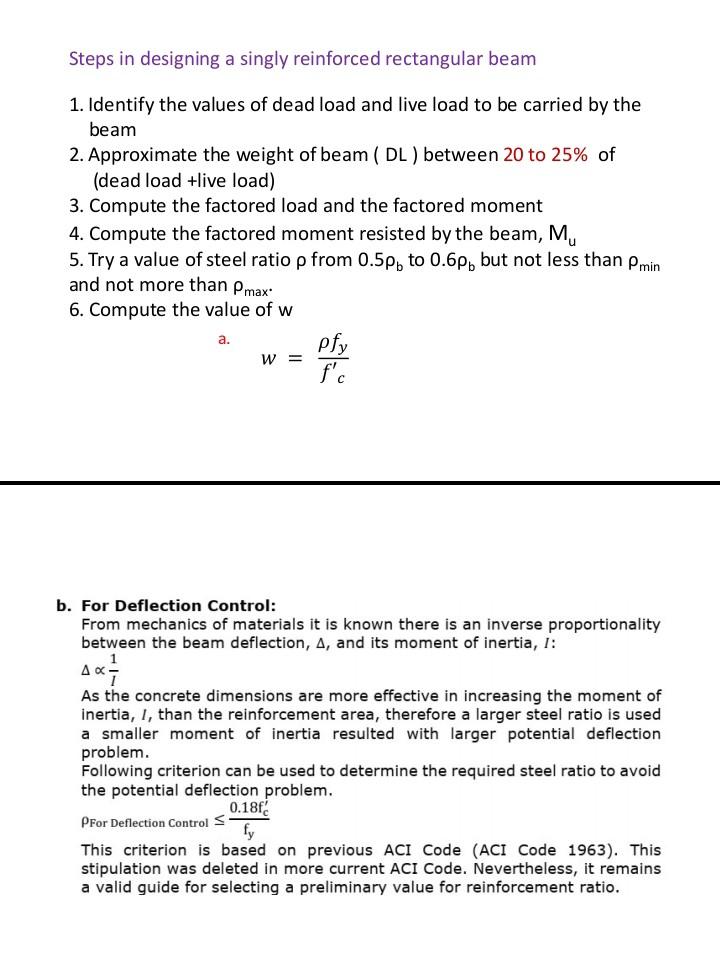 Solved Reinforcement Concrete Design solve the problem step | Chegg.com | Chegg.com
