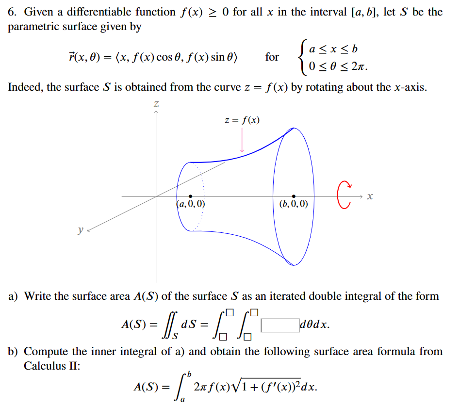Solved Given a differentiable function f(x)≥0 ﻿for all x ﻿in | Chegg.com