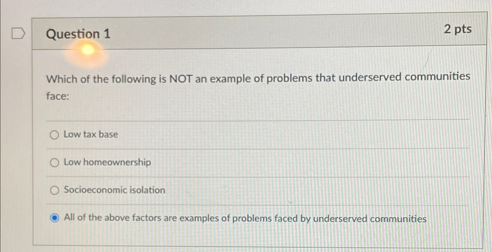 Solved Question 12ptsWhich of the following is NOT an | Chegg.com