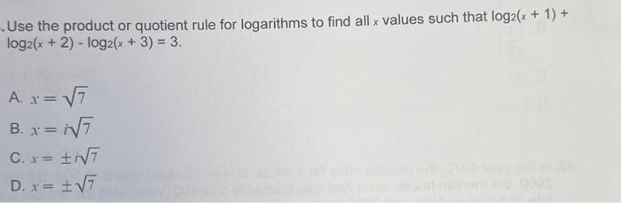 Solved Use the product or quotient rule for logarithms to | Chegg.com